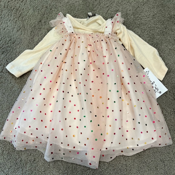 Dresses | Nwt Pippa Julie Peach Rainbow Shimmer Tulle Dress | Poshmark